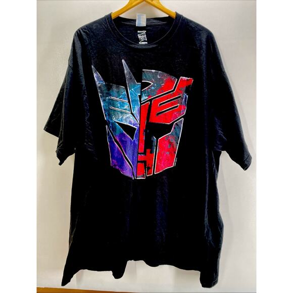 Hasboro | Shirts | Transformers Autobots Decepticons Split Logo Mens ...